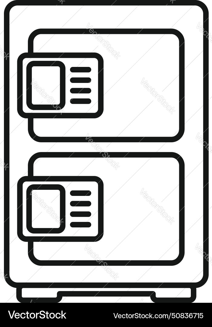Coin profit ui box icon outline access Royalty Free Vector