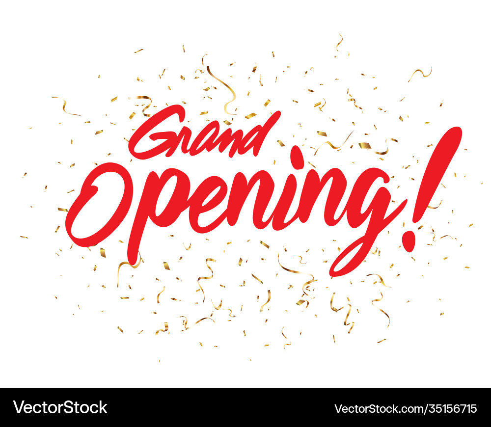 Grand opening ceremony Royalty Free Vector Image