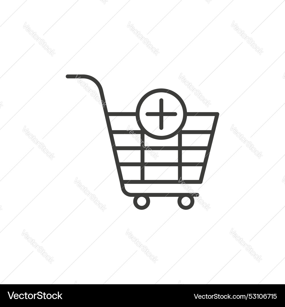 Procurement line icon isolated on white background