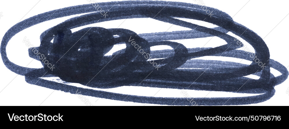 Chaotic lines with black marker element Royalty Free Vector