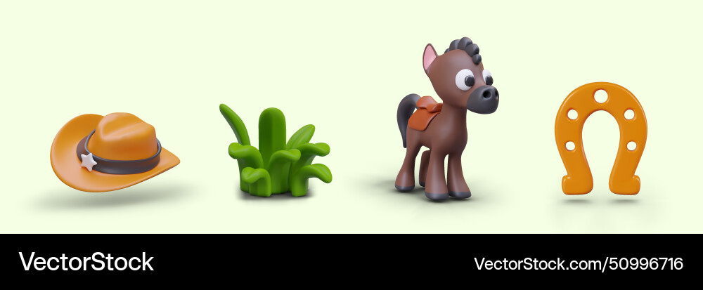 Collection of creative 3d for web Royalty Free Vector Image