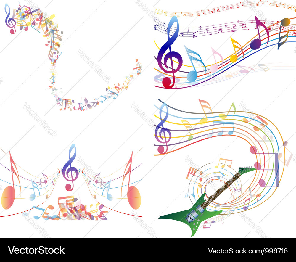 Color notes set Royalty Free Vector Image - VectorStock