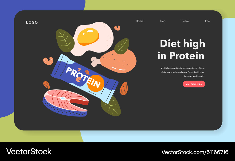 Dietary trends flat Royalty Free Vector Image - VectorStock
