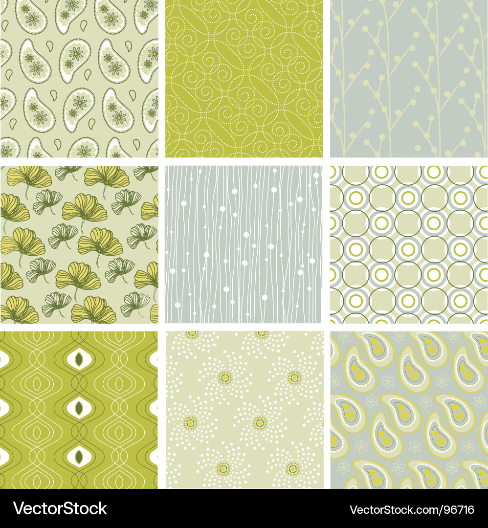Nature patterns Royalty Free Vector Image - VectorStock