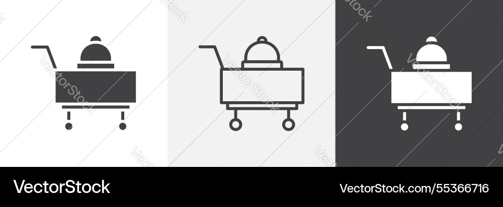Room service icons collection graphic designs for Vector Image