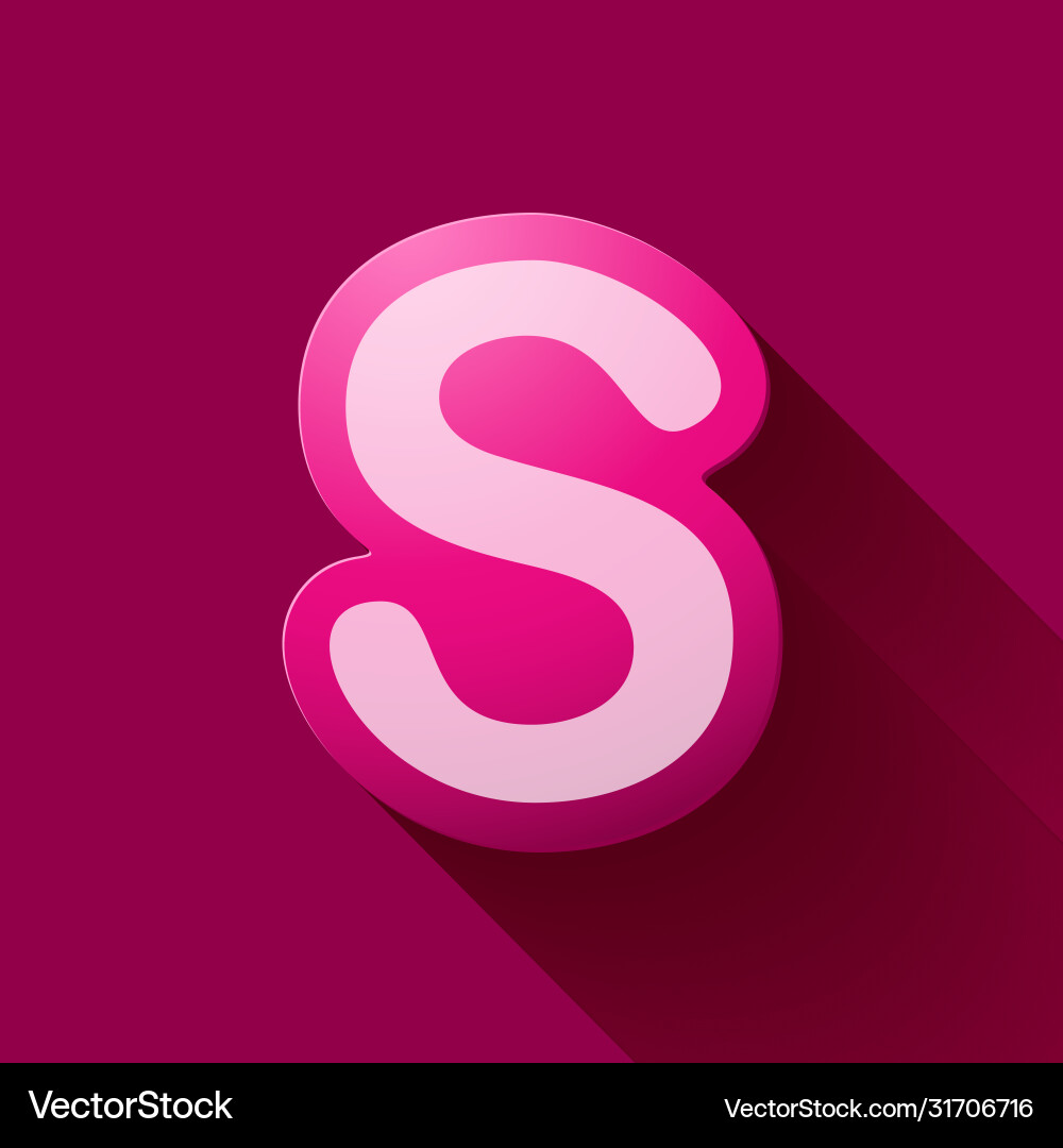 Volume icons alphabet s Lizenzfreies Vektorbild