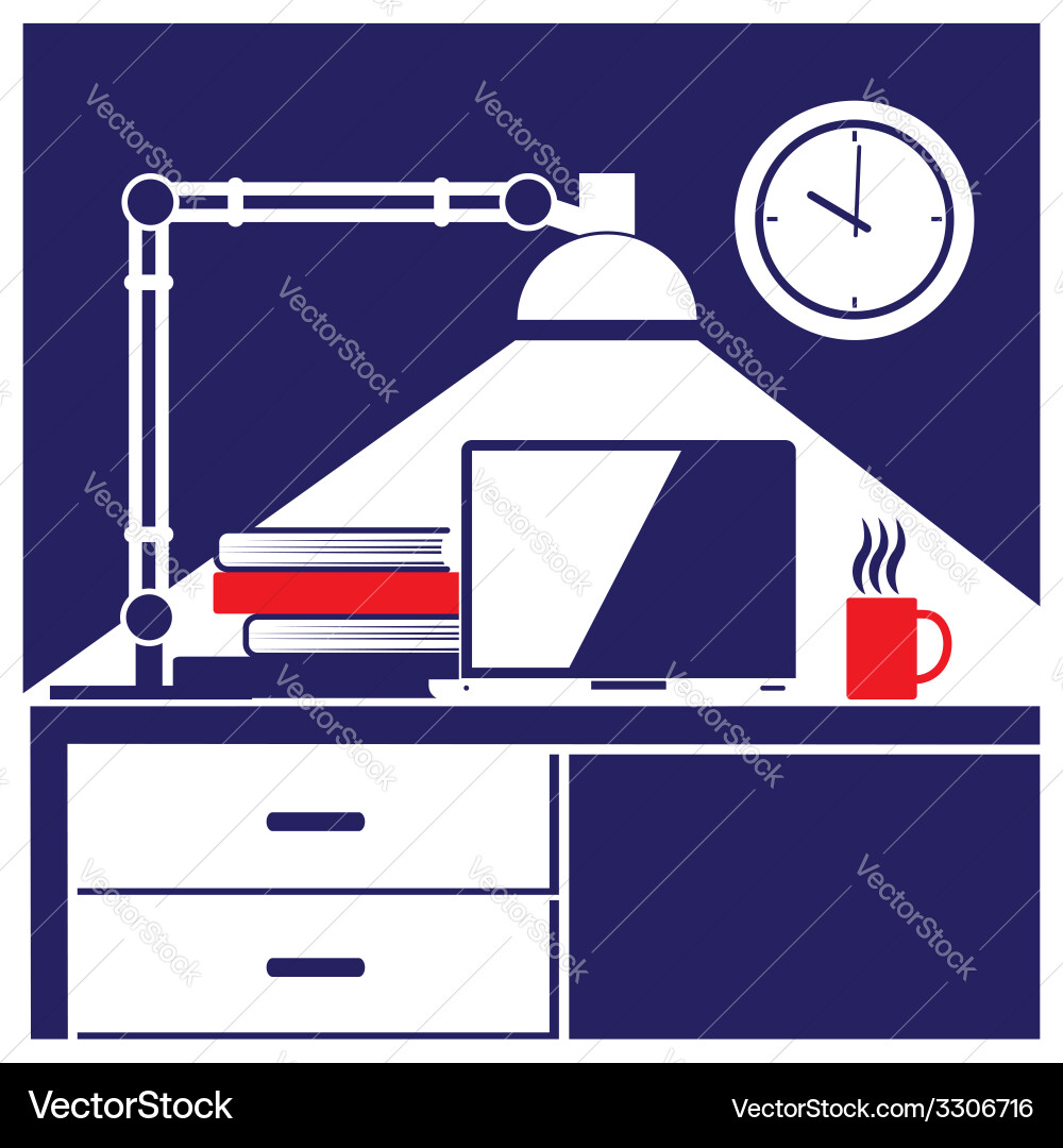 Workplace Royalty Free Vector Image - VectorStock