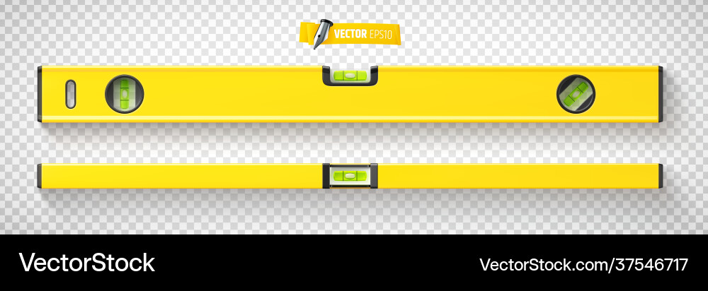 Realistic spirit levels Royalty Free Vector Image