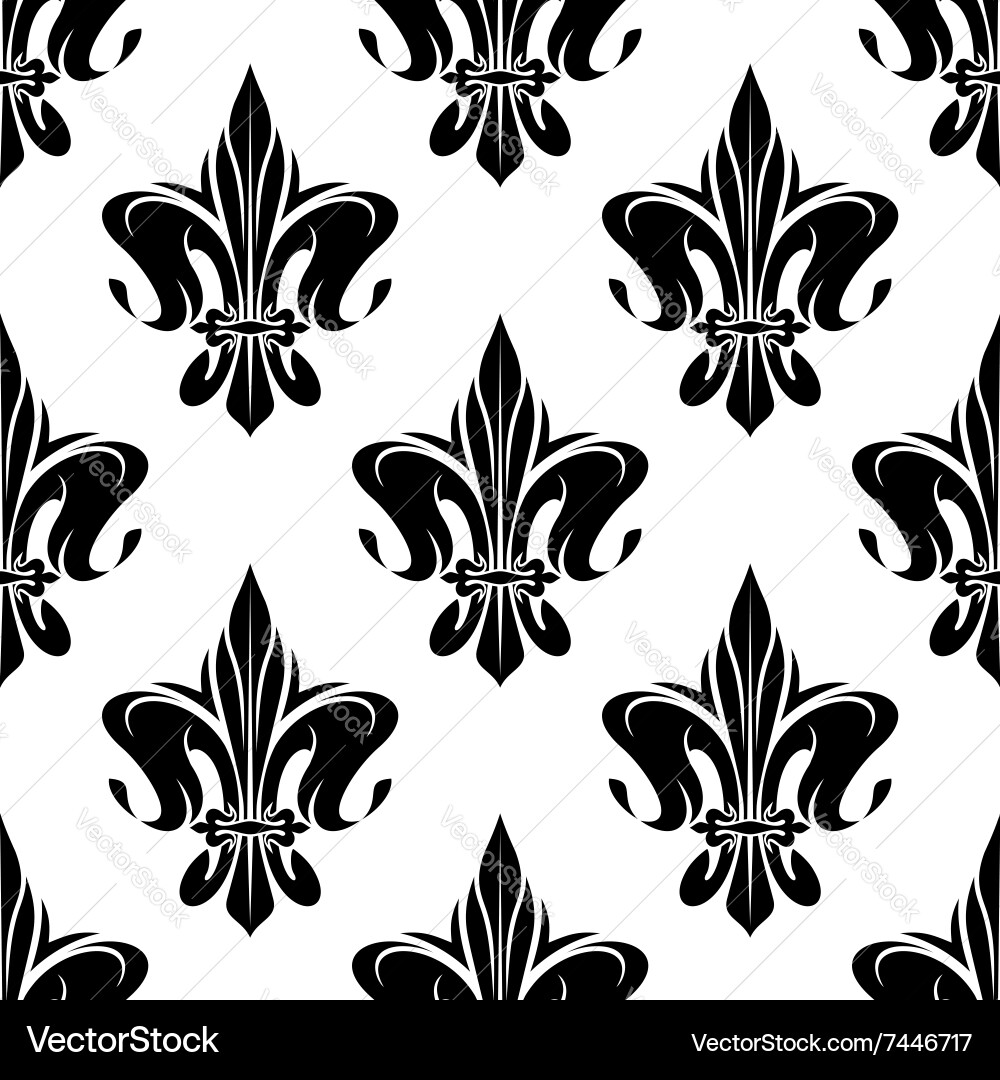 Royal Fleur-de-Lis Pattern Royalty Free Vector Image