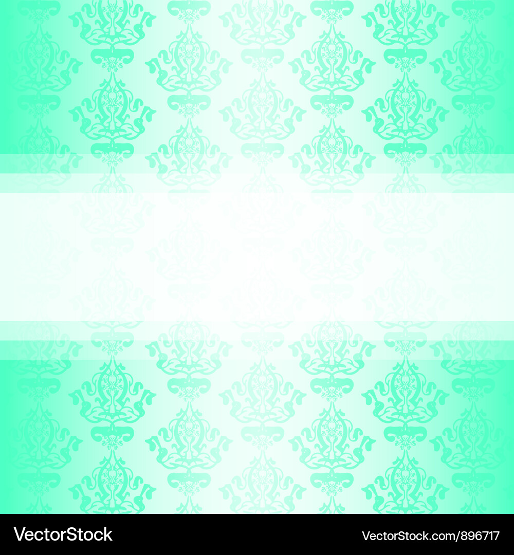 Turquoise wallpaper Royalty Free Vector Image - VectorStock