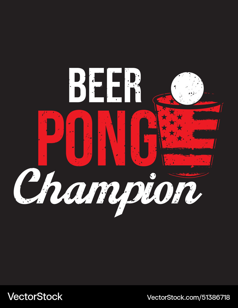 Beer Pong Champion Logo