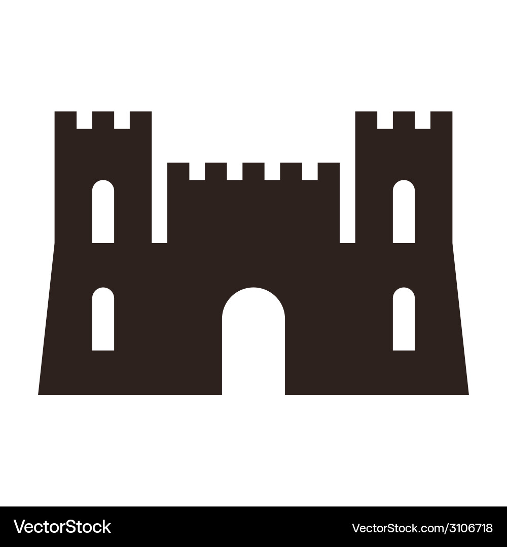 Castle icon Royalty Free Vector Image - VectorStock