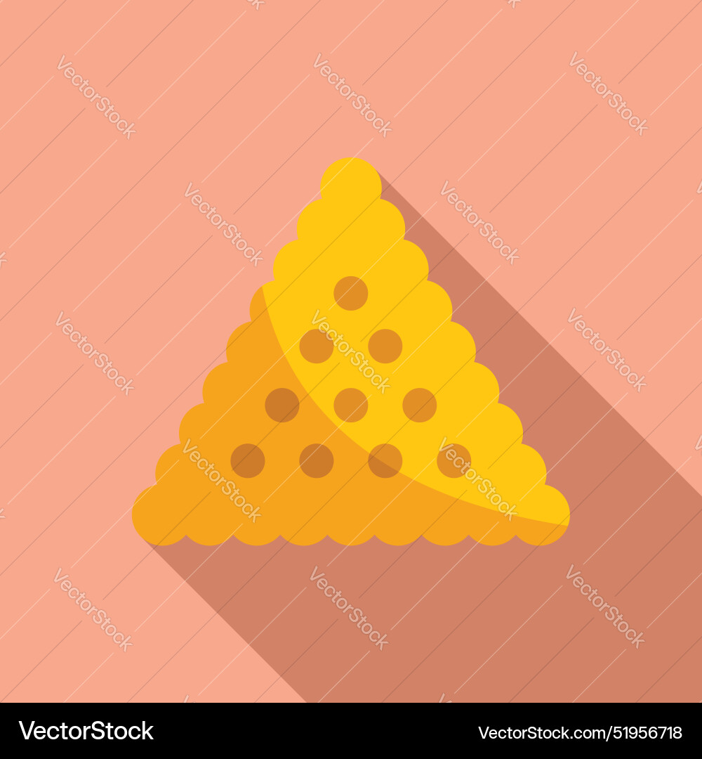 Delicious samsa flatbread presenting traditional Vector Image