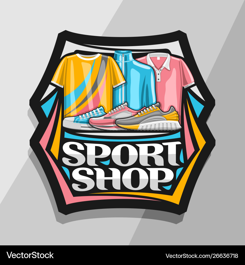 Logo for sport shop Royalty Free Vector Image - VectorStock