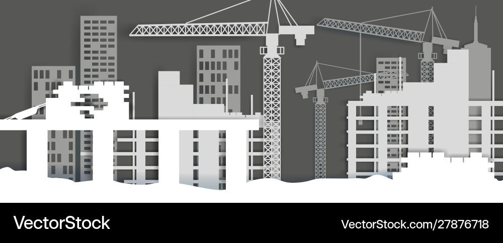 Paper Construction Site Royalty Free Vector Image