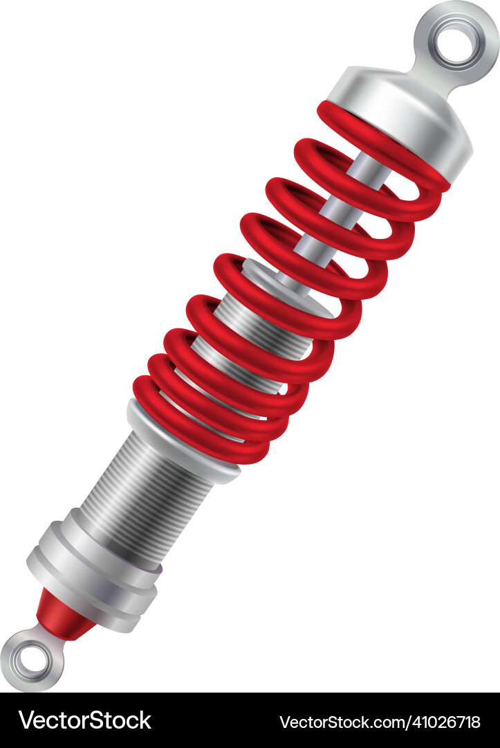 Realistic shock absorber Royalty Free Vector Image