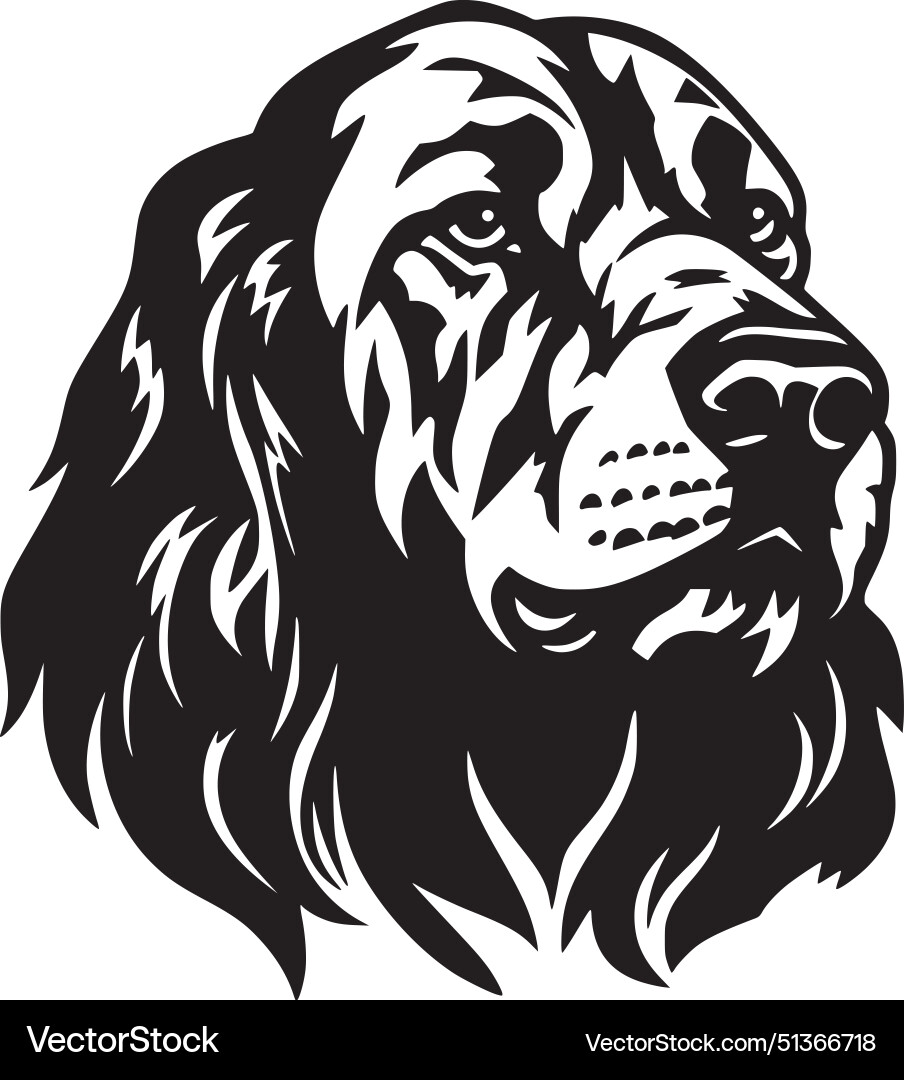 Rhodesian - black and white Royalty Free Vector Image
