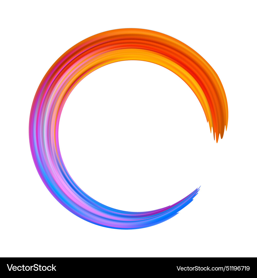 3d brushstroke gradient texture brush Royalty Free Vector