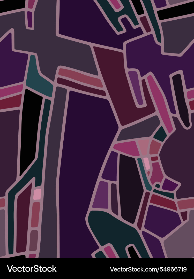 Abstract stained glass geometric pattern Vector Image