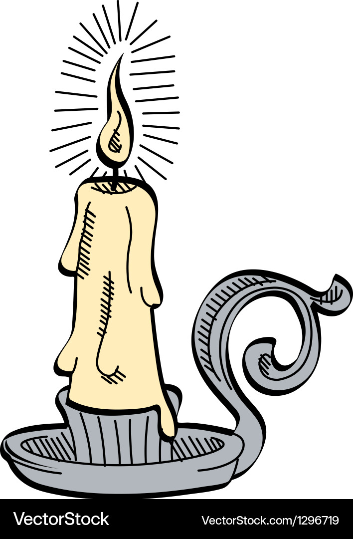 Candle Royalty Free Vector Image - VectorStock