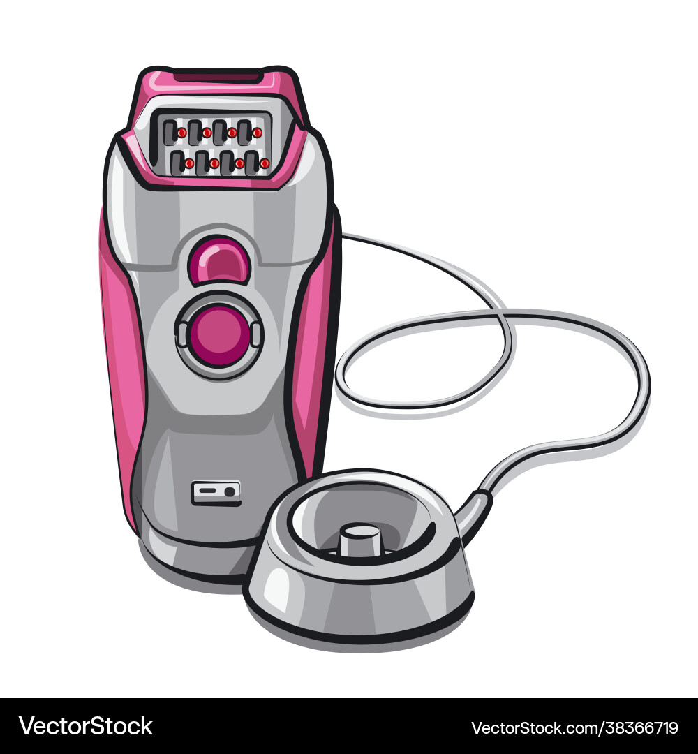 Electric wired epilator Royalty Free Vector Image