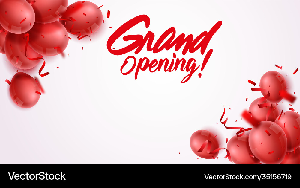 Grand opening ceremony Royalty Free Vector Image