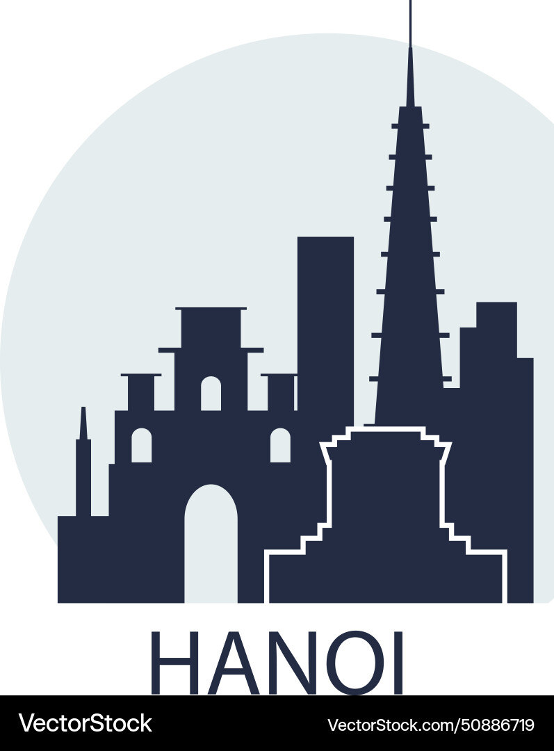 Hanoi logo Royalty Free Vector Image - VectorStock