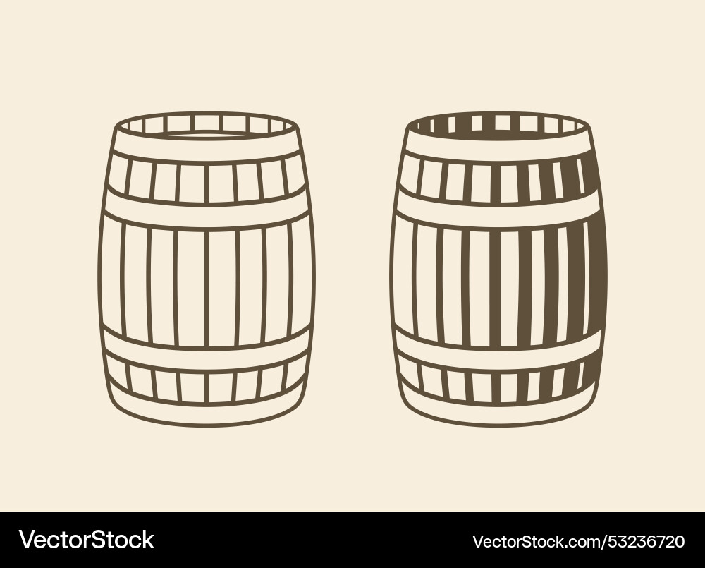 Barrel Royalty Free Vector Image - VectorStock