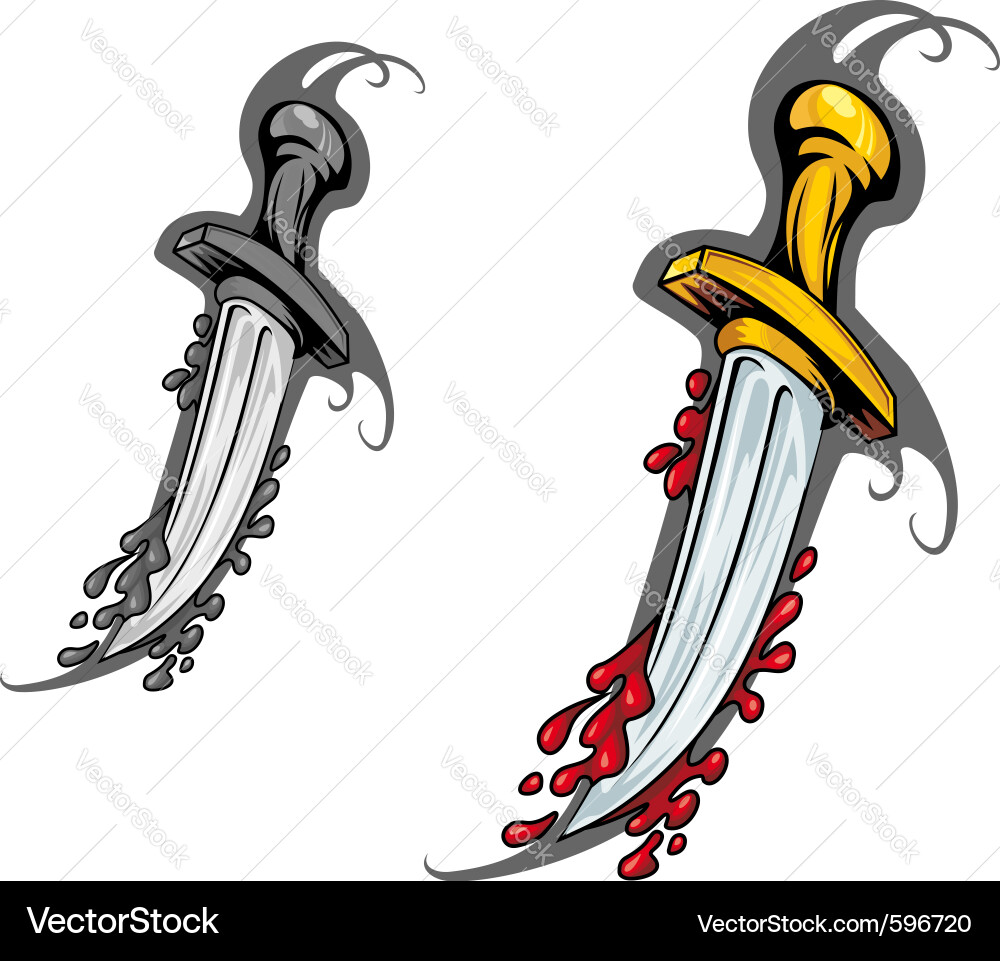 Blade with blood Royalty Free Vector Image - VectorStock