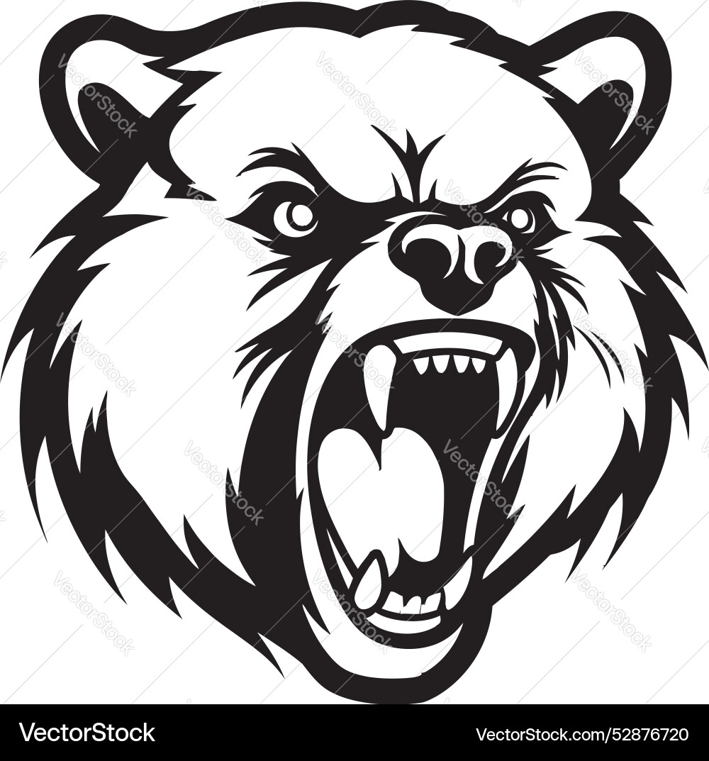 Noble bear icon bear regal emblem Royalty Free Vector Image