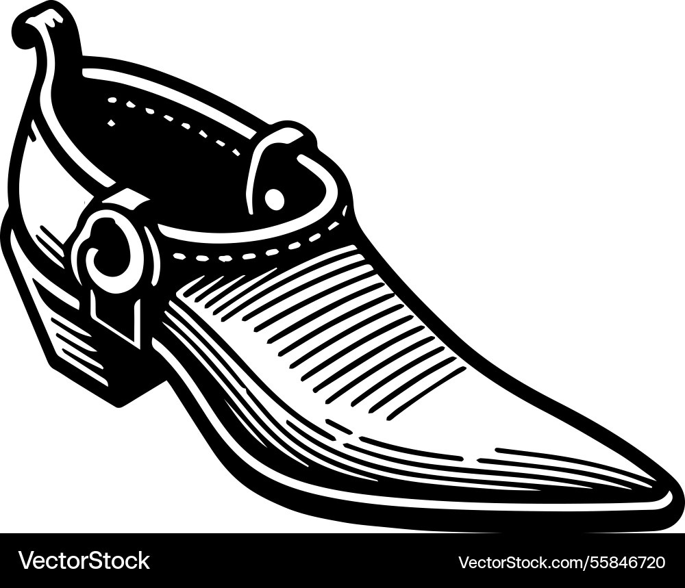 Simple icon of a spurs logo design Royalty Free Vector Image