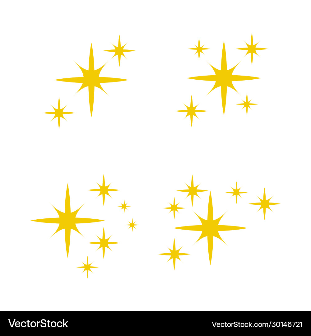 Glitter sparkles and magic sparkle collection Vector Image