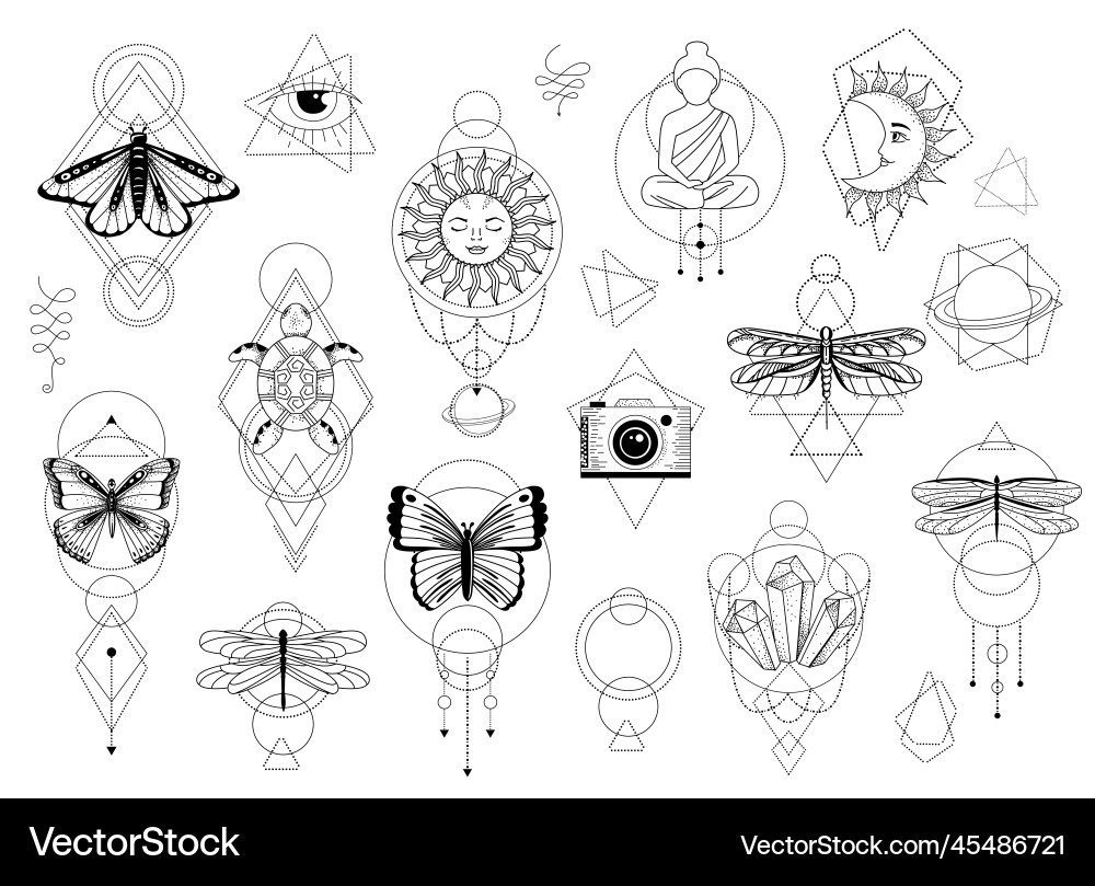 Mystery design elements Royalty Free Vector Image