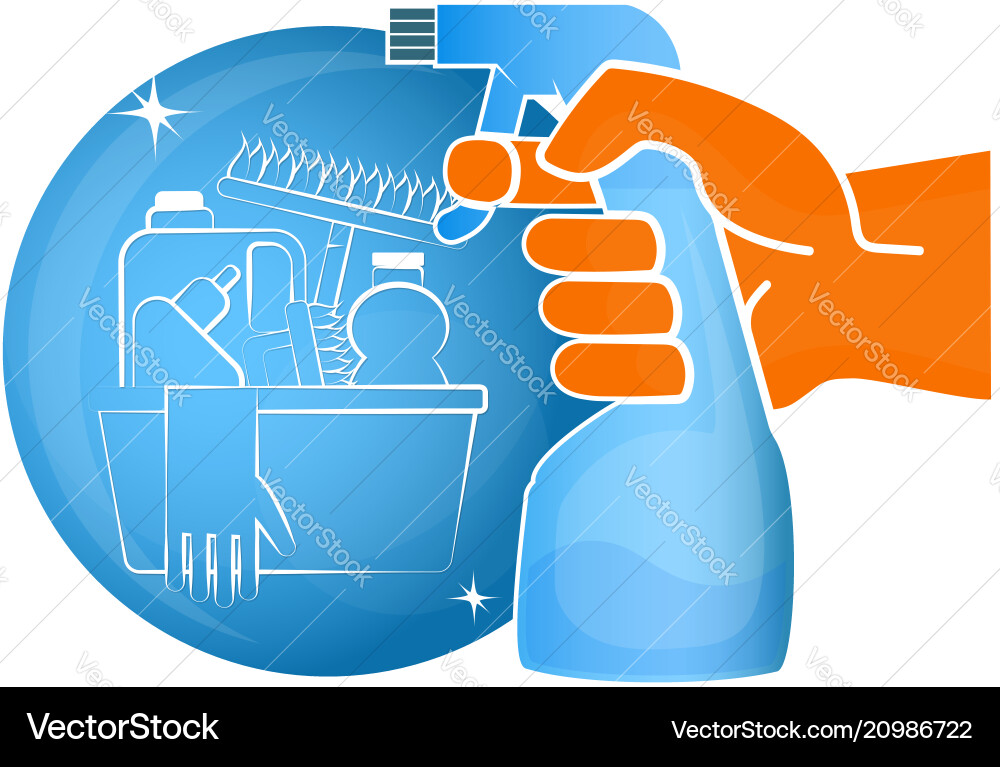 Cleaning and washing service Royalty Free Vector Image