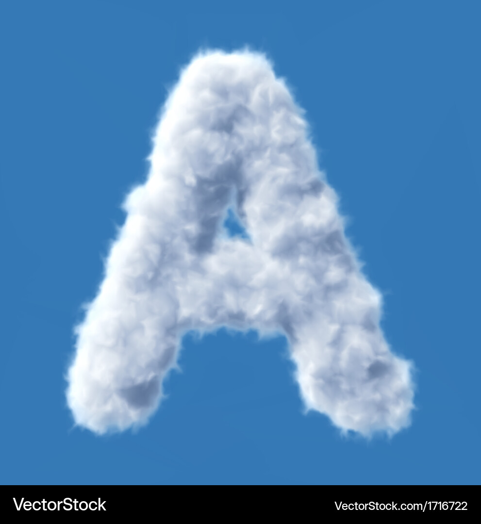 Cloud Letter Symbol Royalty Free Vector Image - VectorStock