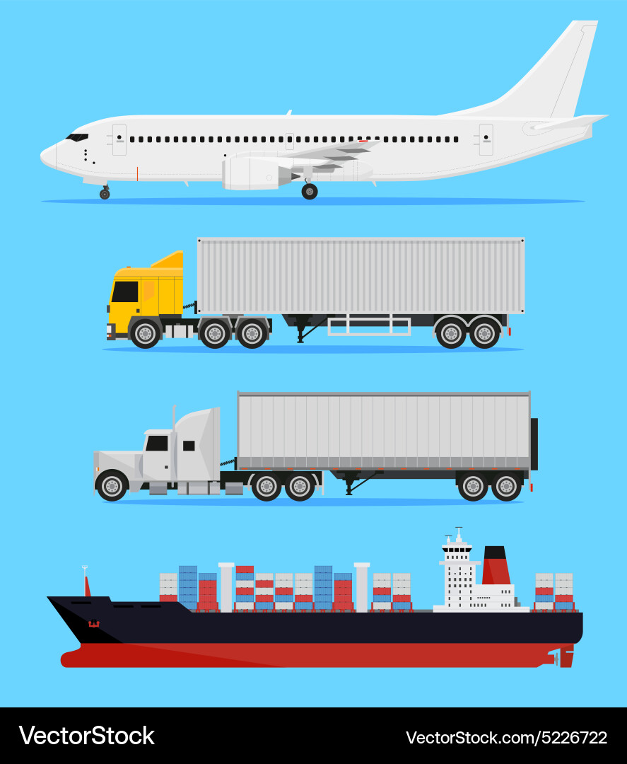 Shipping transportation Royalty Free Vector Image