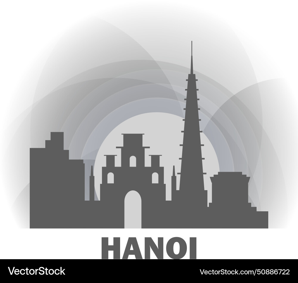 Vietnam hanoi Royalty Free Vector Image - VectorStock