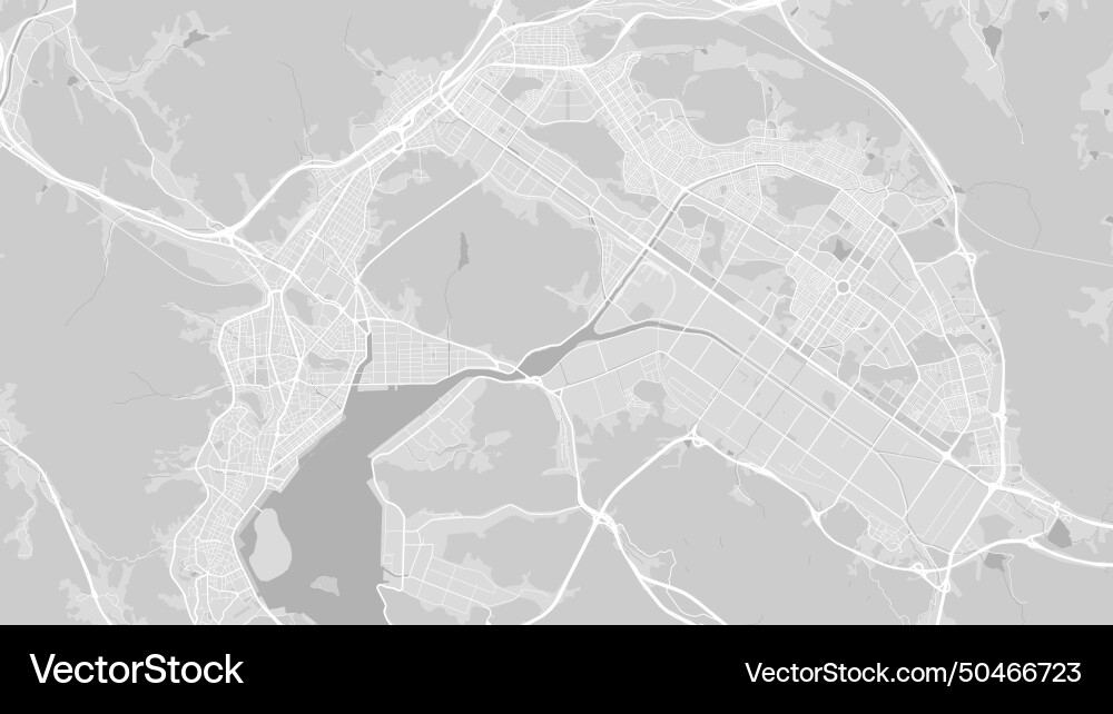 Background changwon map south korea white Vector Image