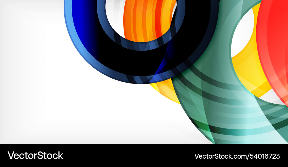 Circles round elements ring shapes premium Vector Image