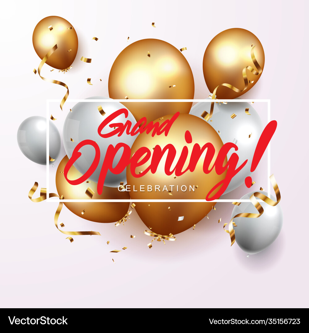 Grand Opening Celebration Royalty Free Vector Image