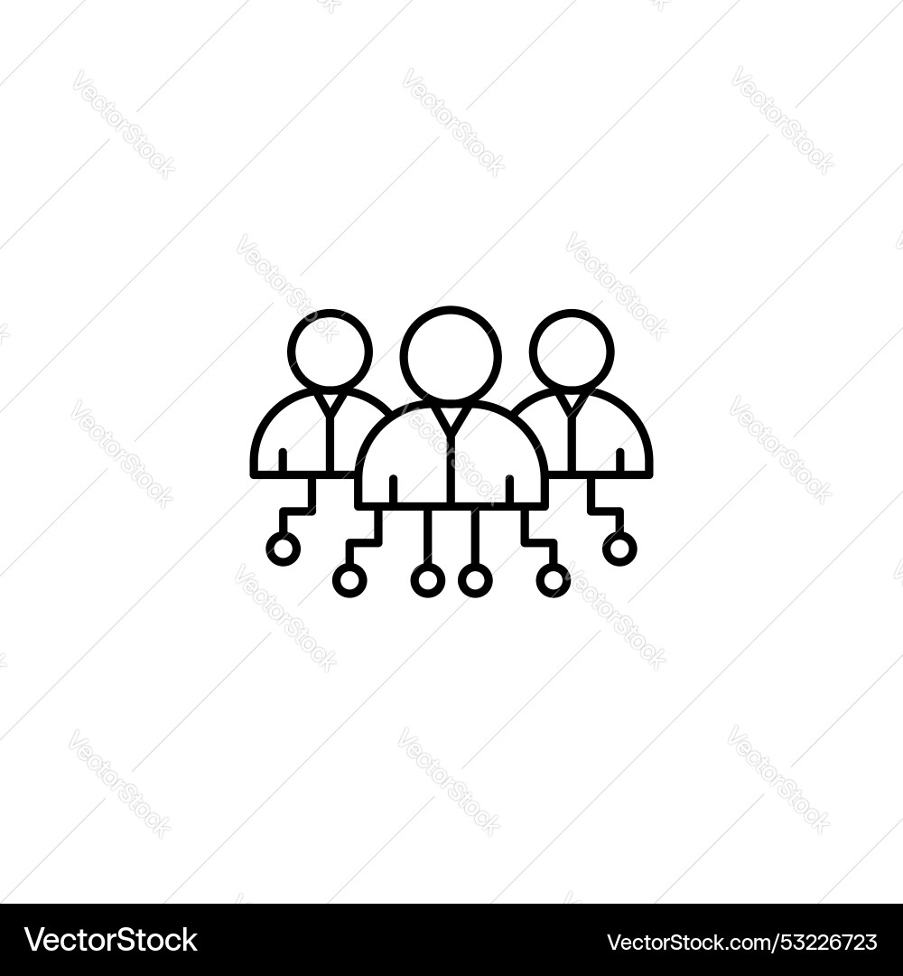Hr strategy icon set employment hriring Royalty Free Vector