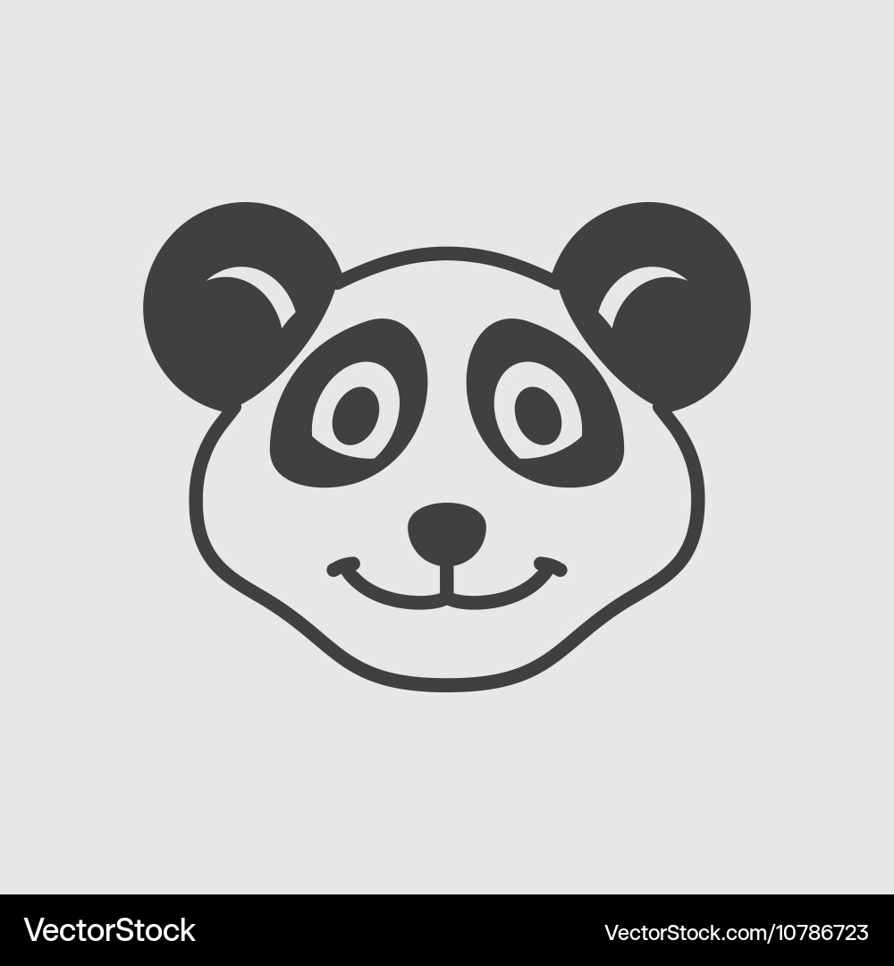 Panda icon Royalty Free Vector Image - VectorStock