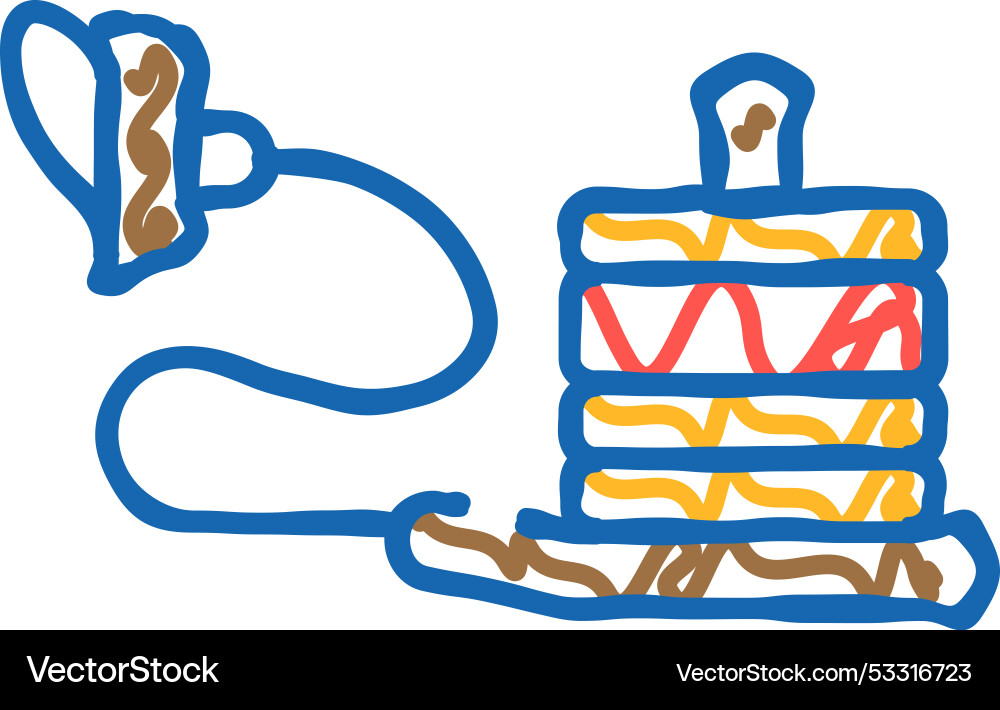 Speed track icon doodle Royalty Free Vector Image