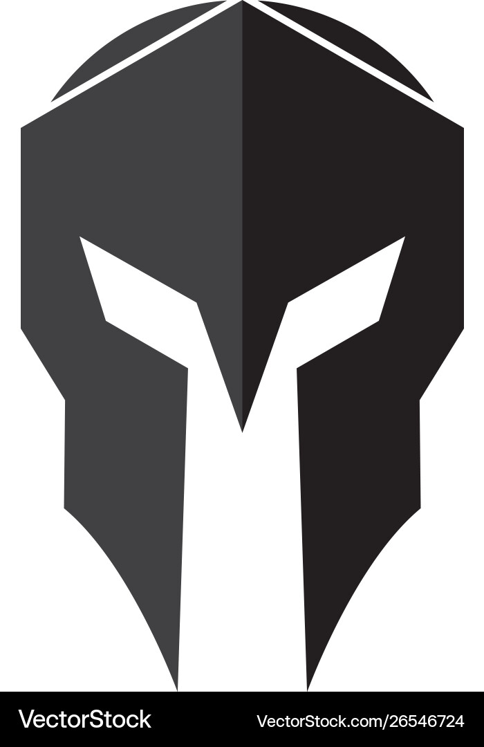 Spartan helmet Royalty Free Vector Image - VectorStock