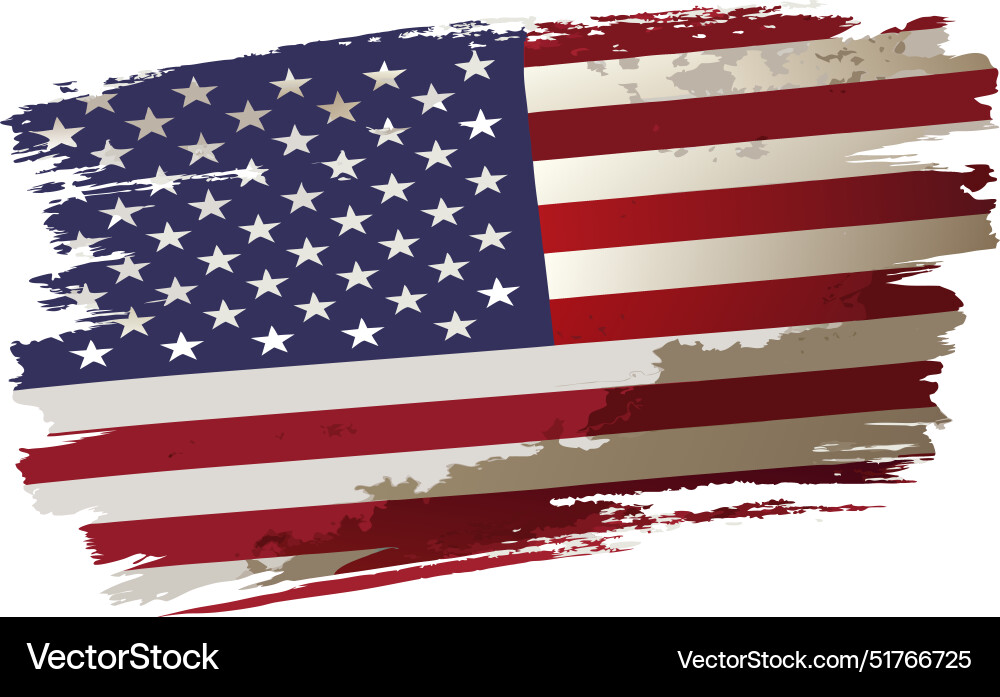 American flag Royalty Free Vector Image - VectorStock