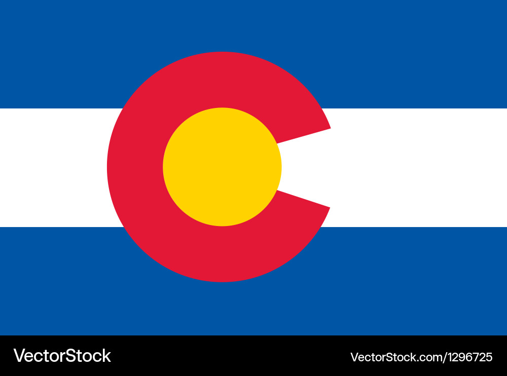 Colorado State Flag Royalty Free Vector Image - VectorStock
