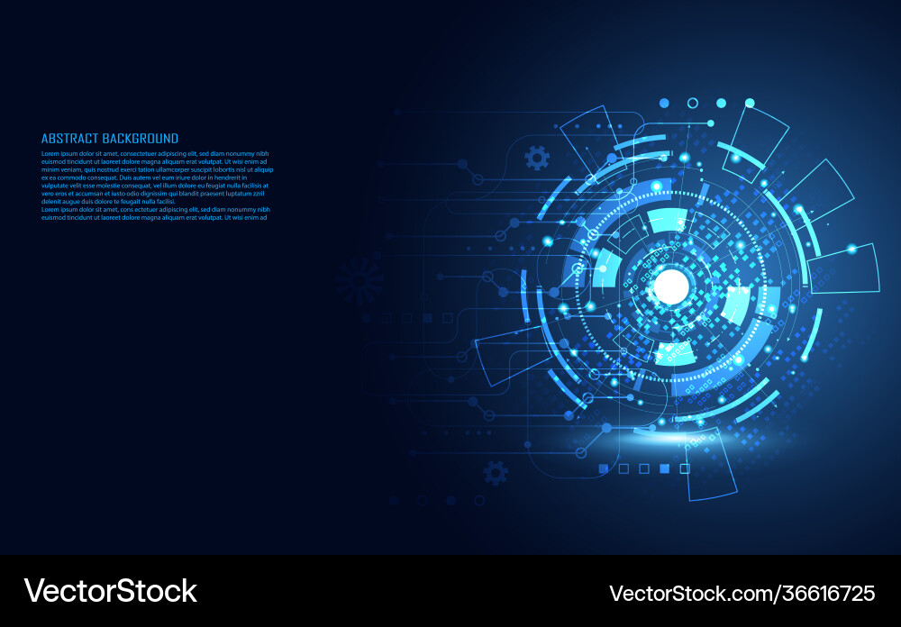 Modern abstract technology concept communication Vector Image