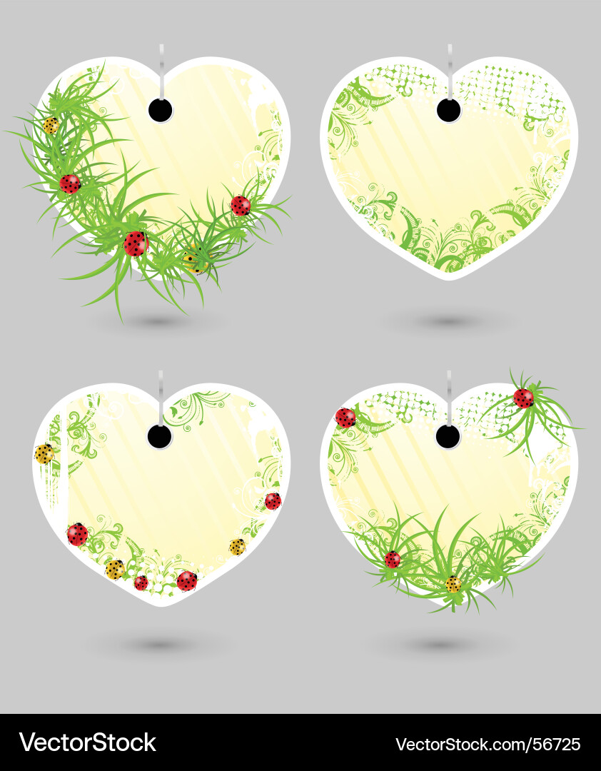 Spring labels Royalty Free Vector Image - VectorStock