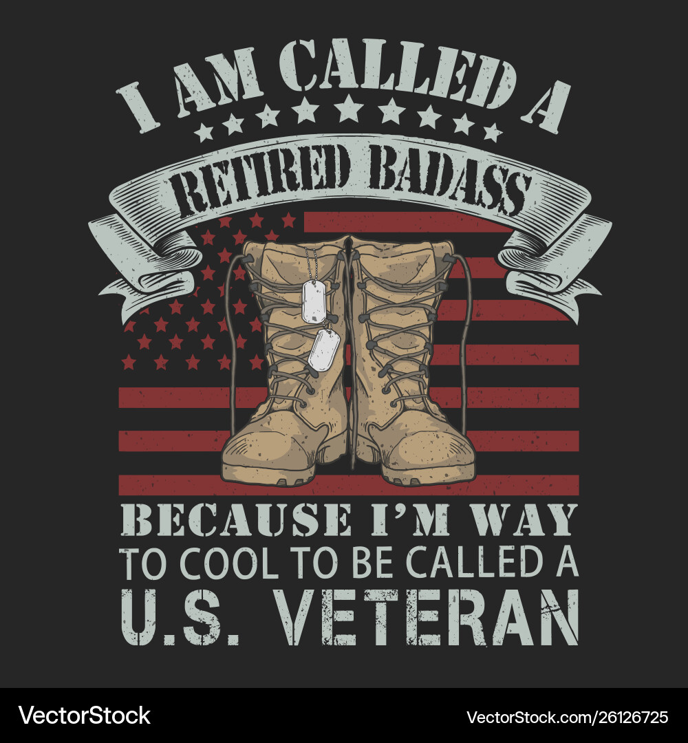 Veteran boot soldier Royalty Free Vector Image