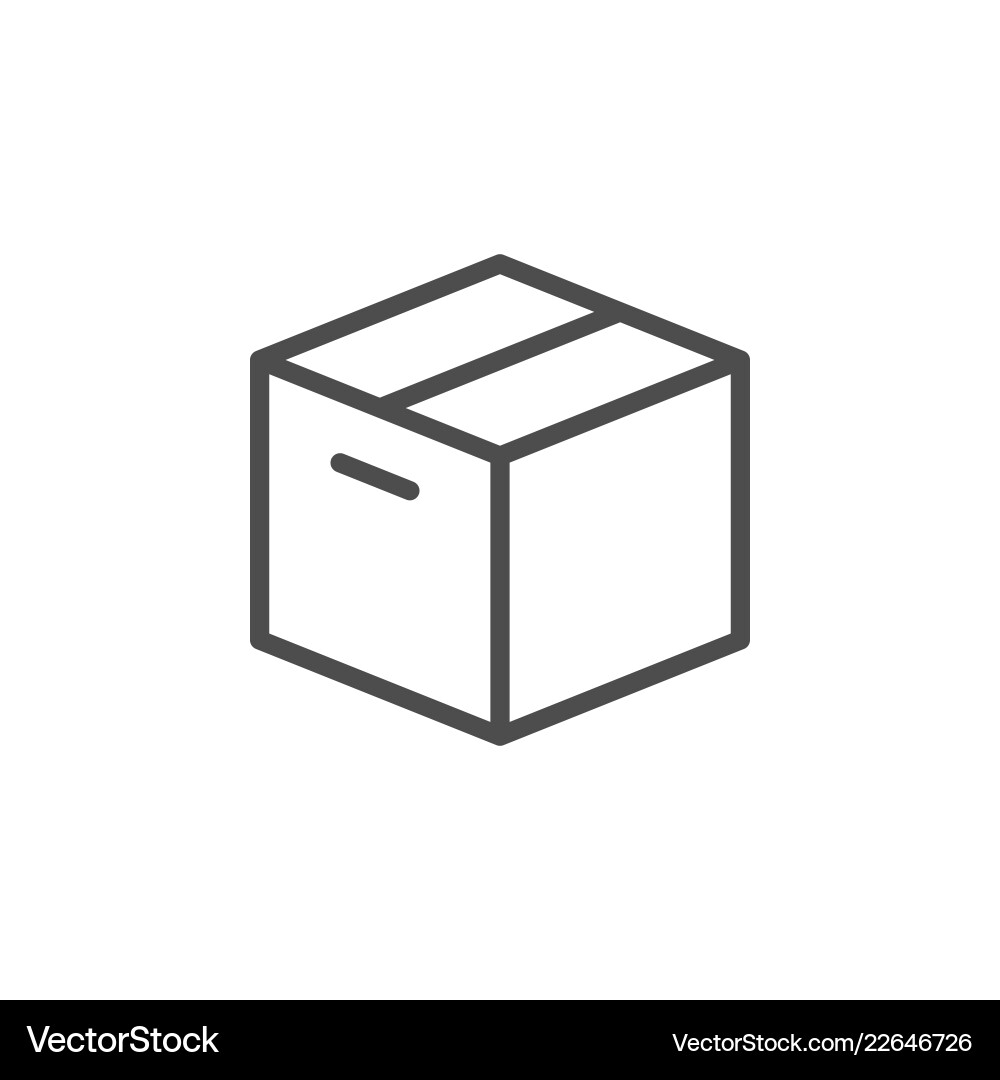 Close box line icon Royalty Free Vector Image - VectorStock